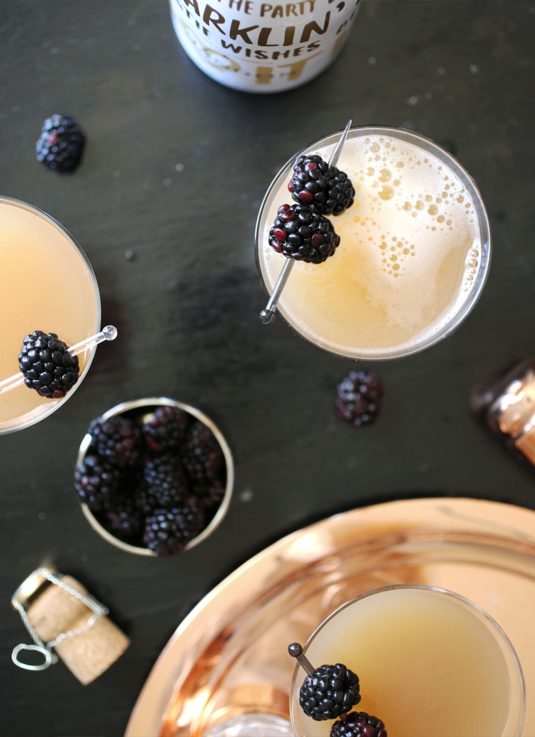 A Cider and Champagne Cocktail for New Year's Eve